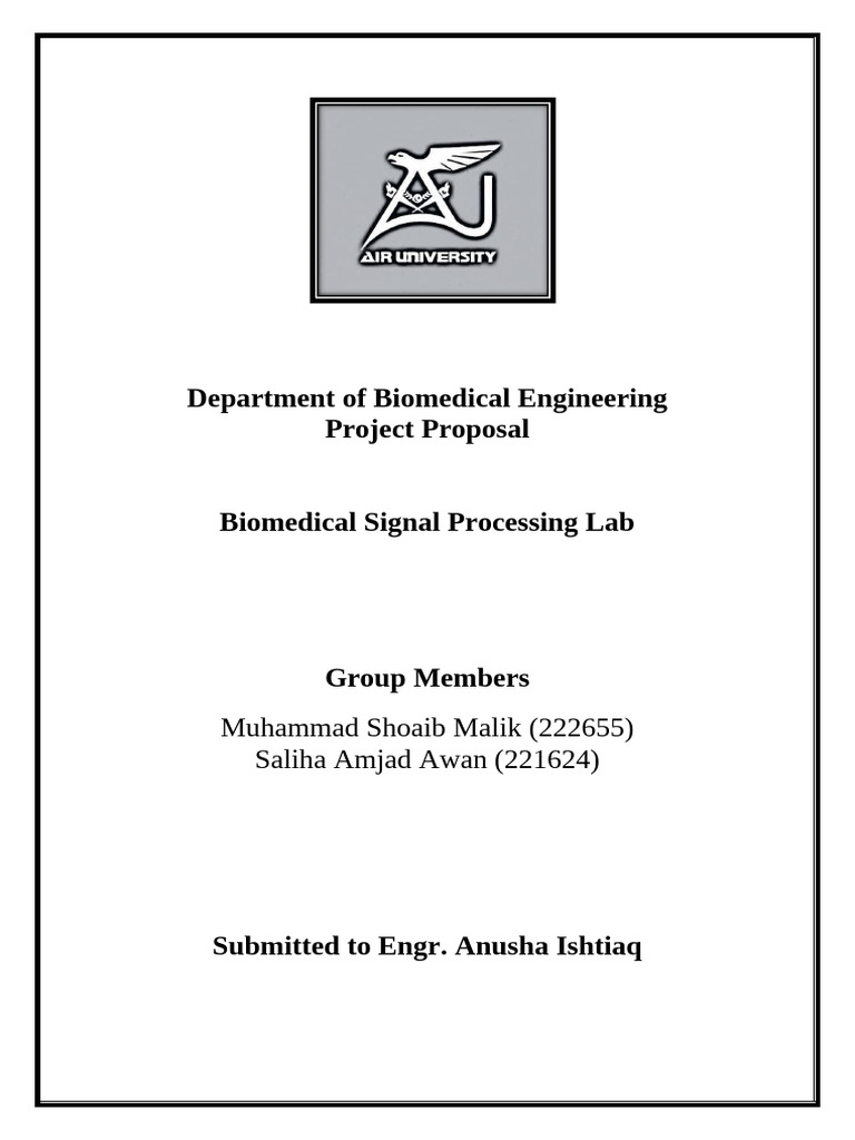 Project Proposal SIGNAL PROCESSING | PDF | Machine Learning | Electroencephalography