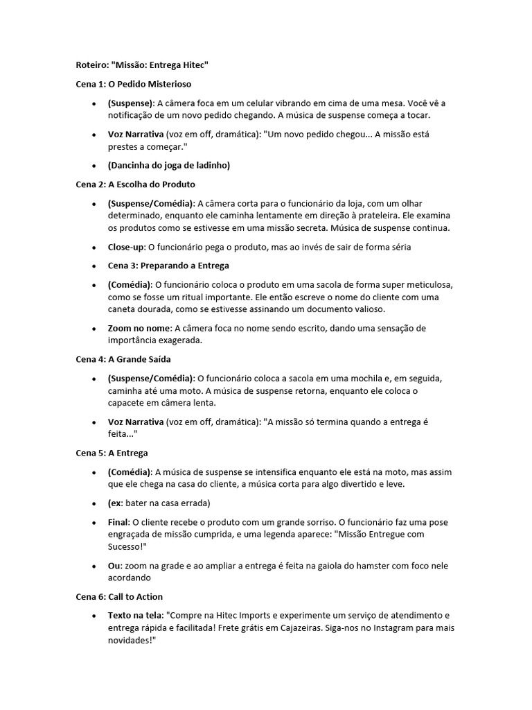 Roteiro | PDF