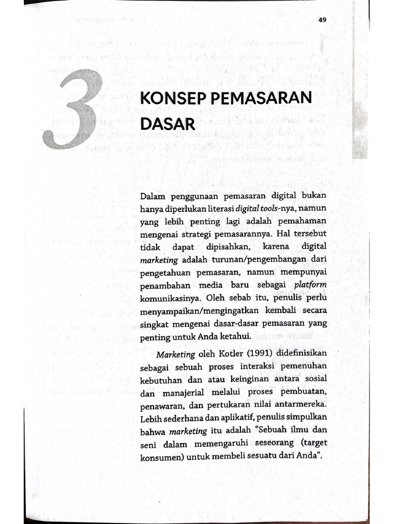 Konsep Dasar Pemasaran | PDF