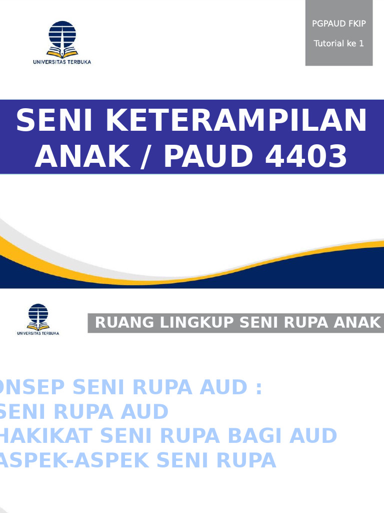 Tutorial Online 1 - Konsep Seni Rupa Anak | PDF