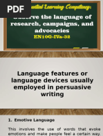 A F O R E S T: Persuasive Techniques Handout | PDF | Mnemonic | Question
