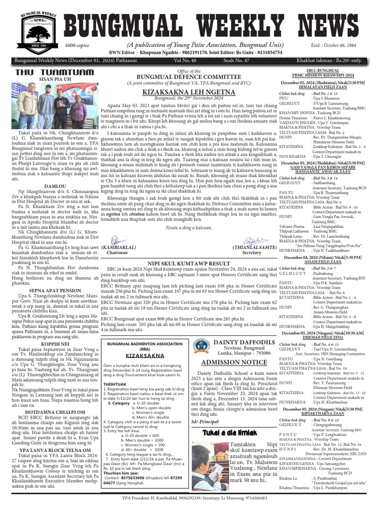 BWN December 01, 2024 | PDF