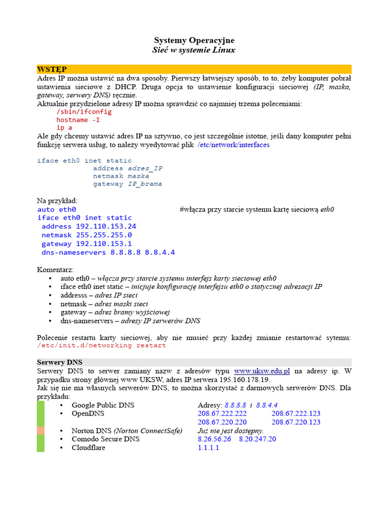 Sop Lab 12 Siec | PDF