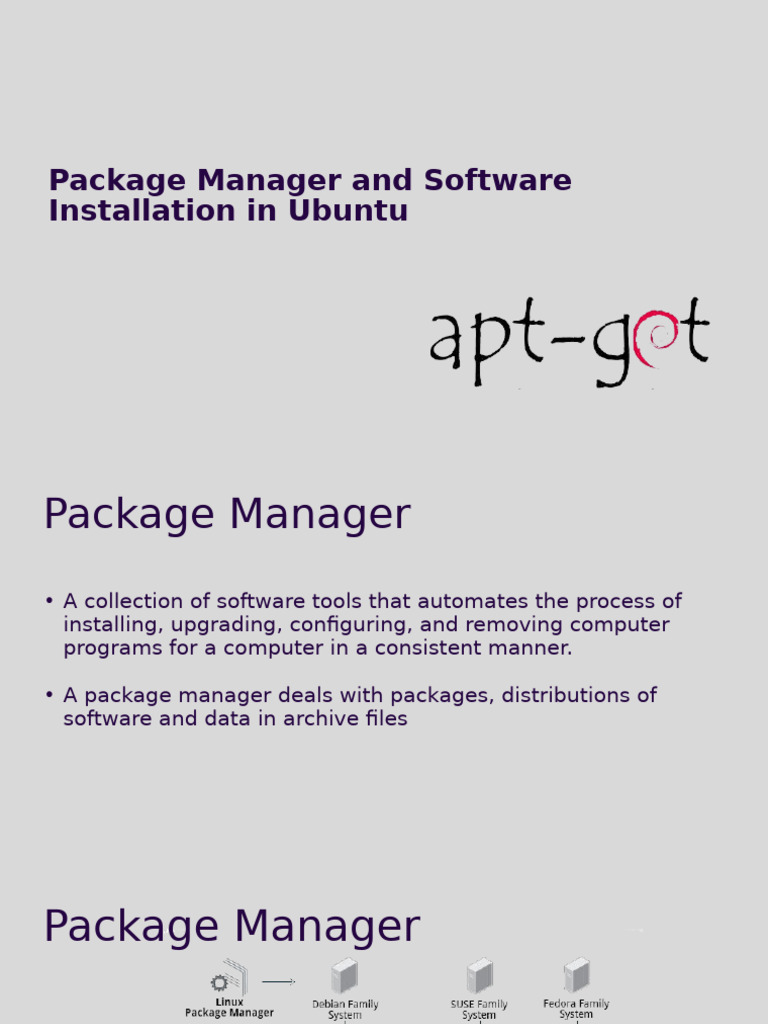 Lecture 5 Package Manager in Linux | PDF
