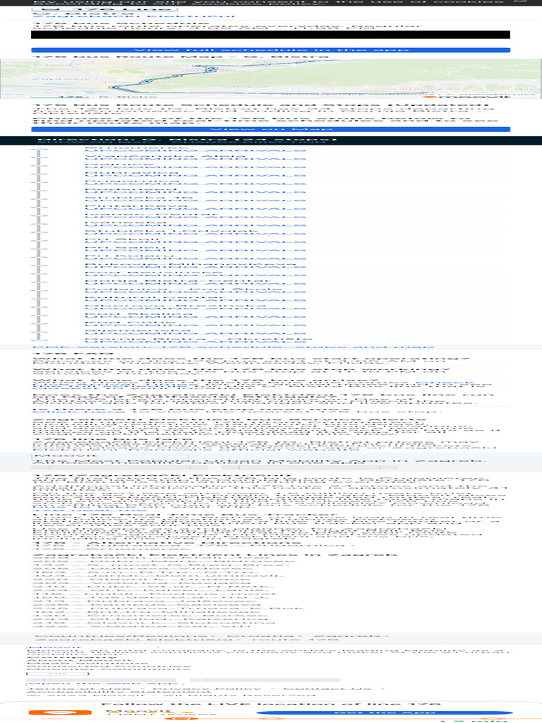 176 Bus Schedule and Route Details | PDF | Mobile Software | Transport