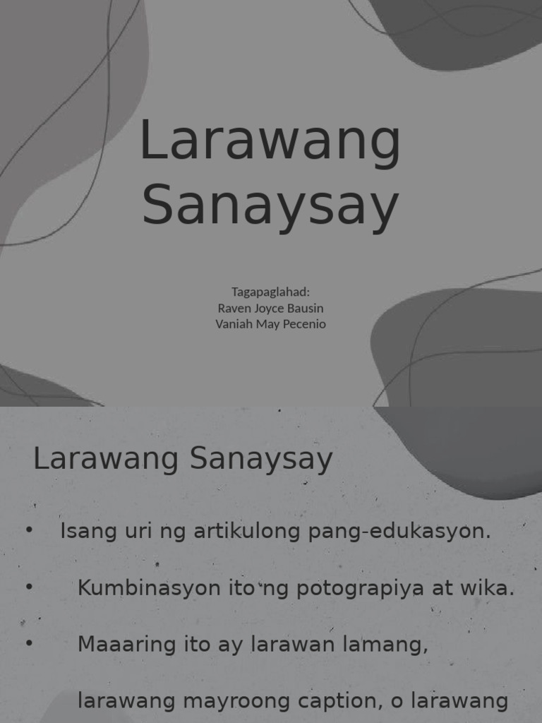 Larawang Sanaysay | PDF