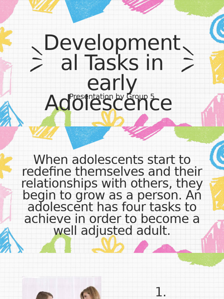Developmental Tasks in Early Adolescents - 20240816 - 140946 - 0000 | PDF