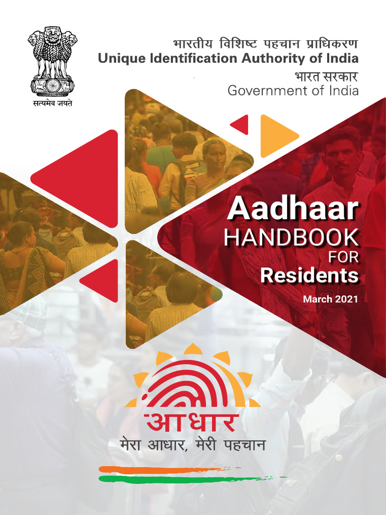 Aadhaar Handbook for Residents 2021 | PDF | Identity Document | Biometrics