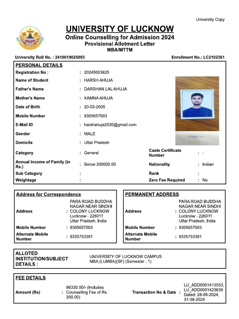 How To Write Allotment Letter | PDF