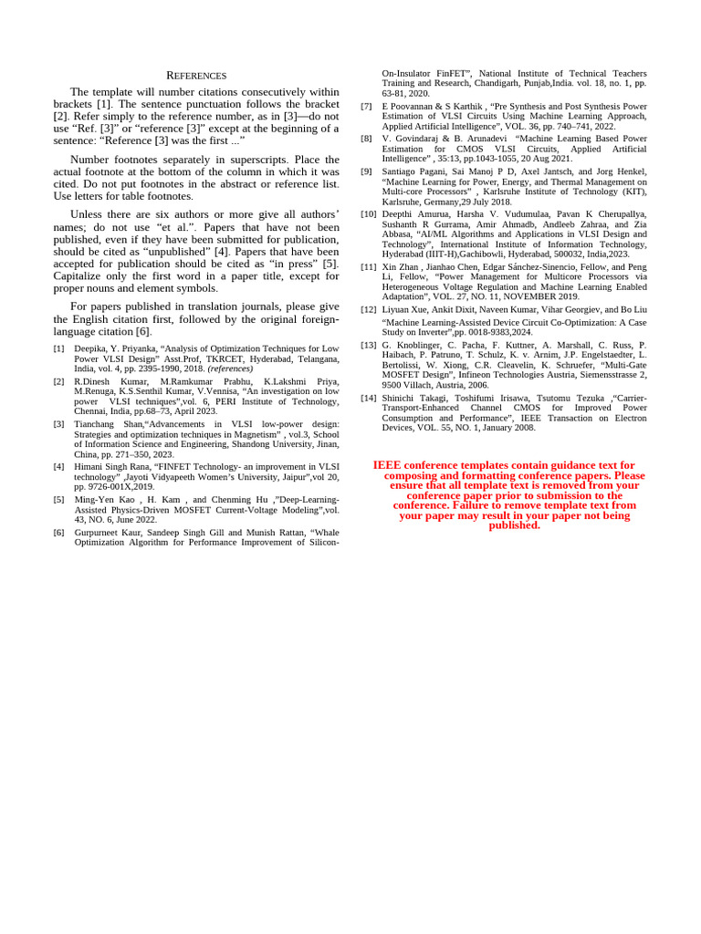 References (Updated) | PDF | Note (Typography) | Digital Electronics