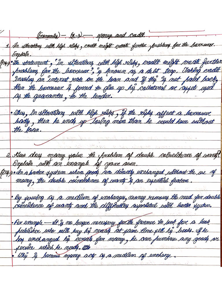 Money & Credit NCERT Complete | PDF