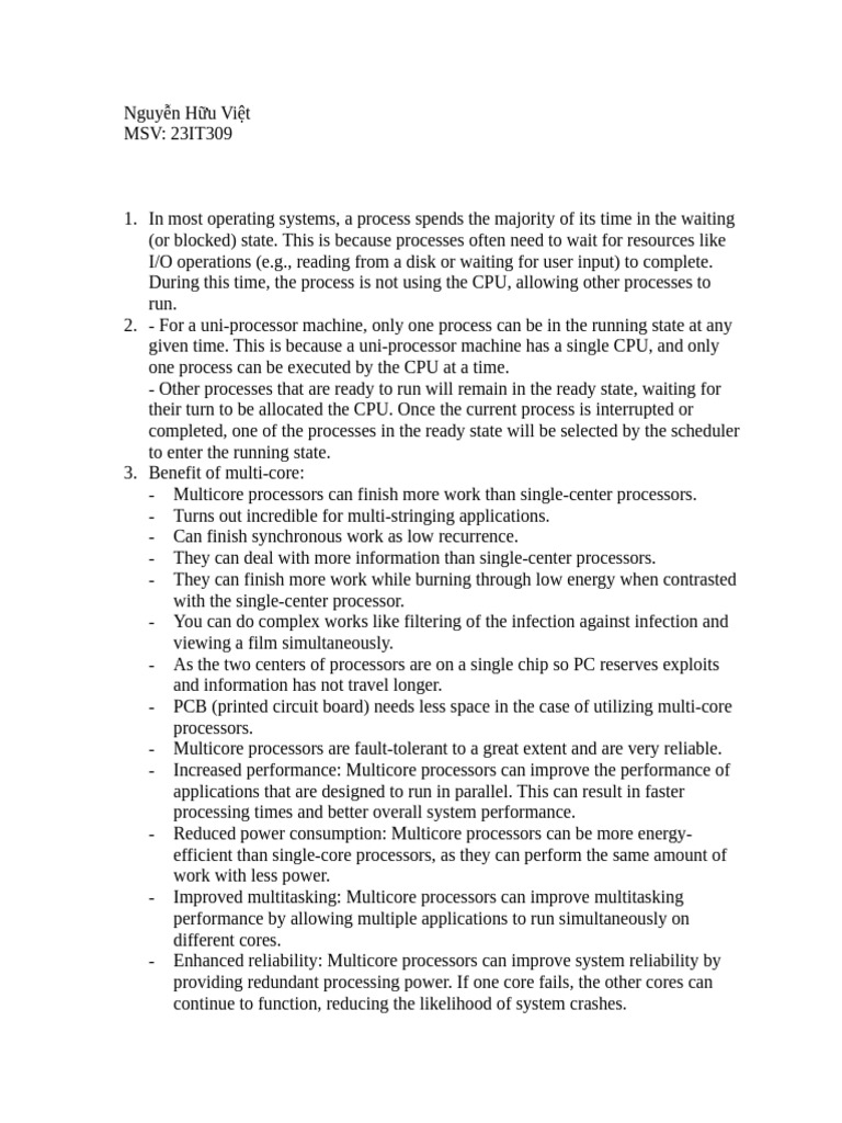 Chapter2 NLHDH | PDF | Process (Computing) | Multi Core Processor