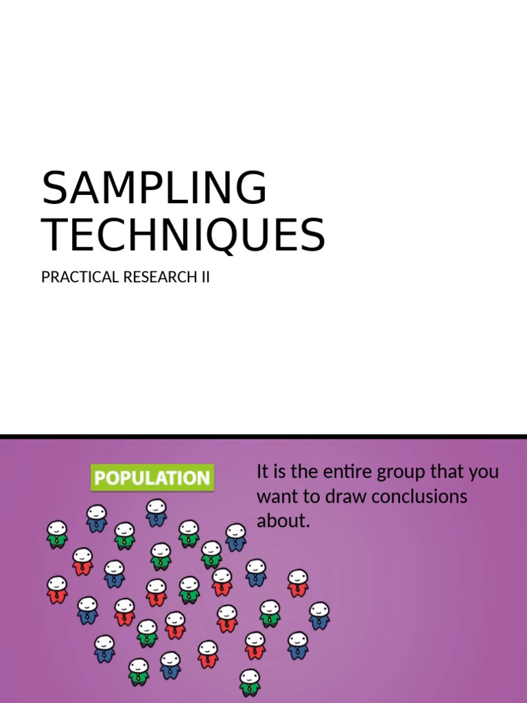 PR2 Sampling Techniques | PDF
