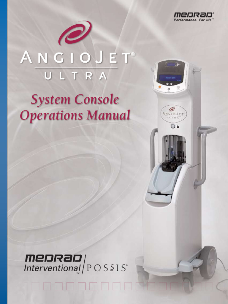 Angiojet Users Manual | PDF | Pump | Catheter