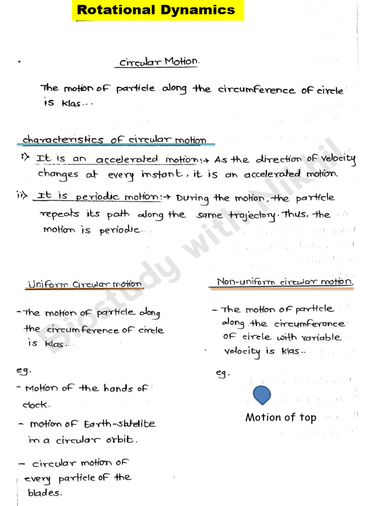 Physics: Rotational Dynamics Basics | PDF