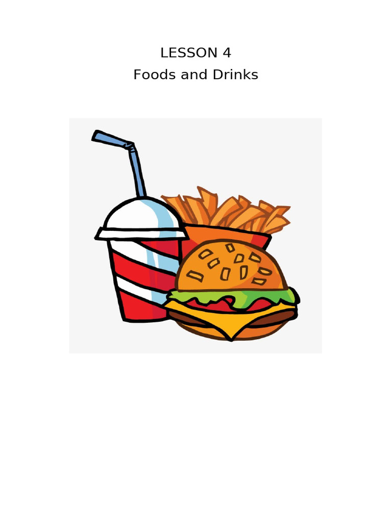 Lesson 4 Food and Drink | PDF | Drink | Indonesian Cuisine
