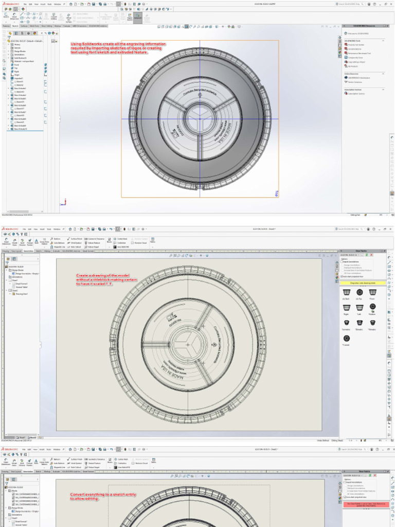Solidworks Creating Laser Marking Vector Files | PDF