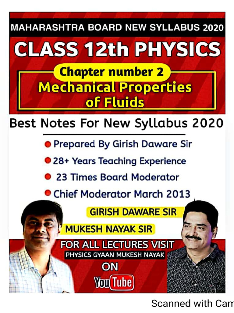 2 Mechanical Properties of Fluid | PDF