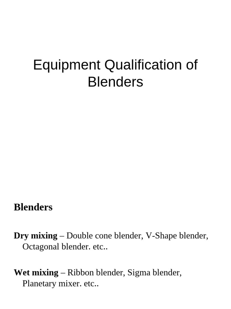 Blenders | PDF