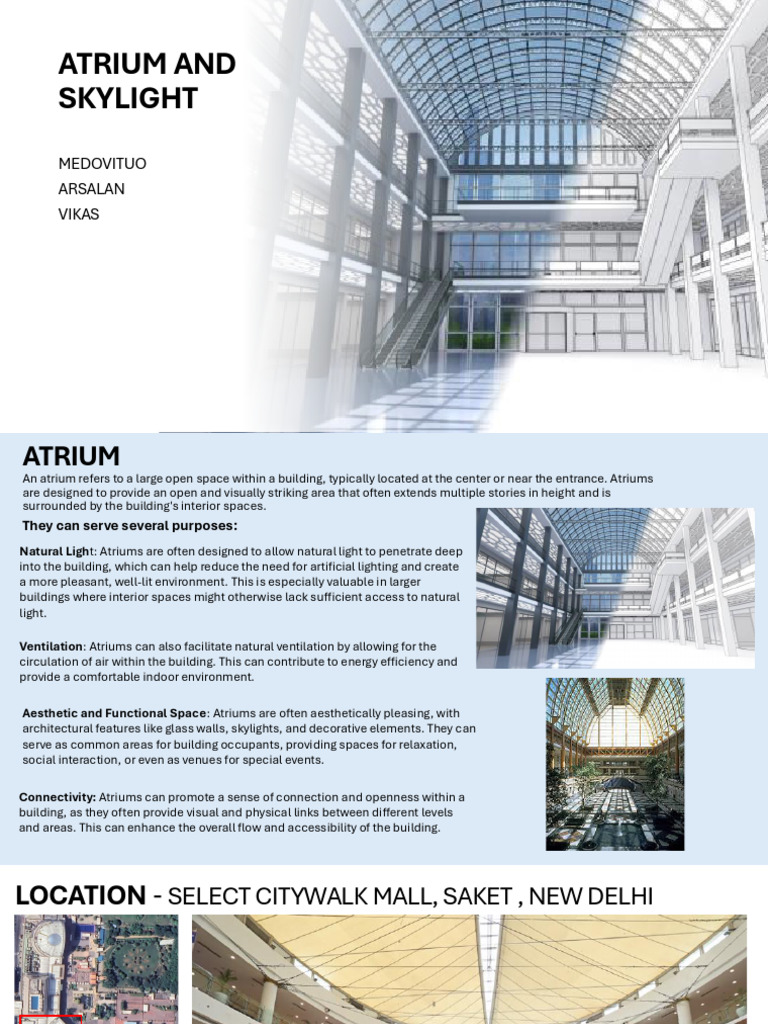 Atrium Study Citywalk Mall | PDF