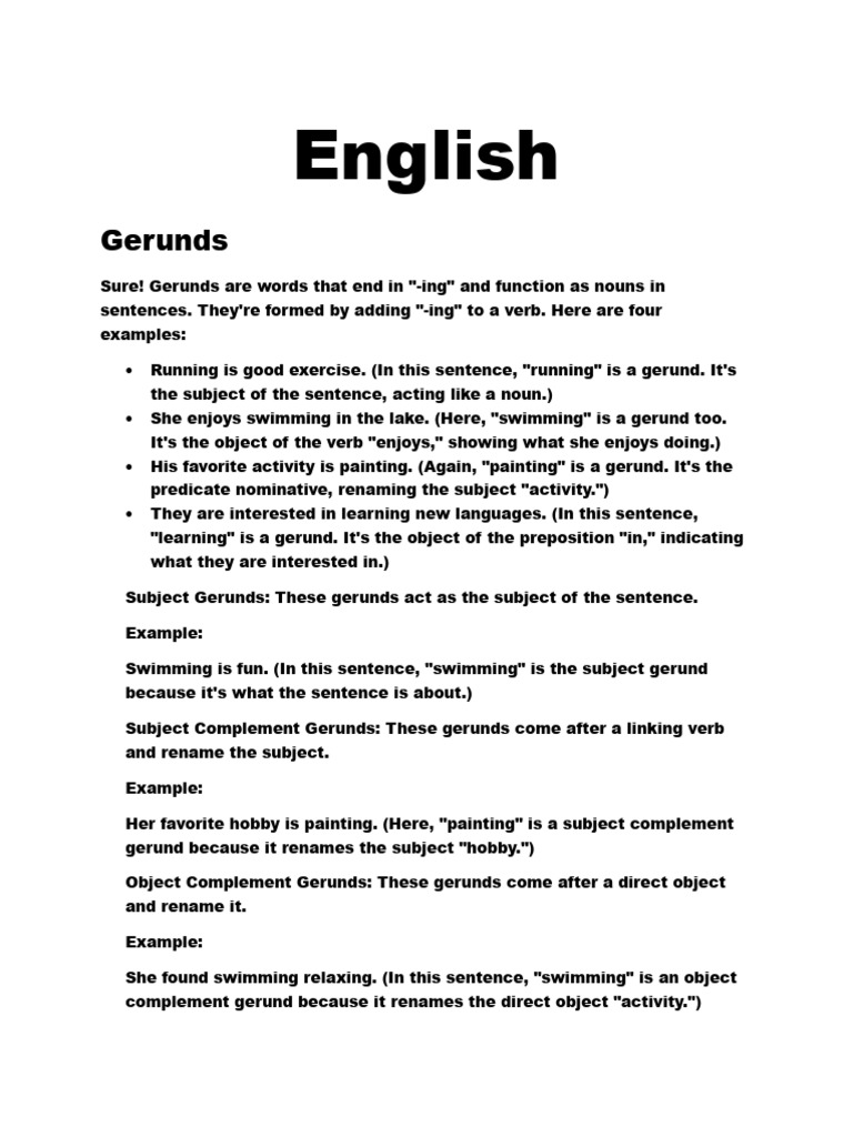 English Notes | PDF | Verb | Sentence (Linguistics)