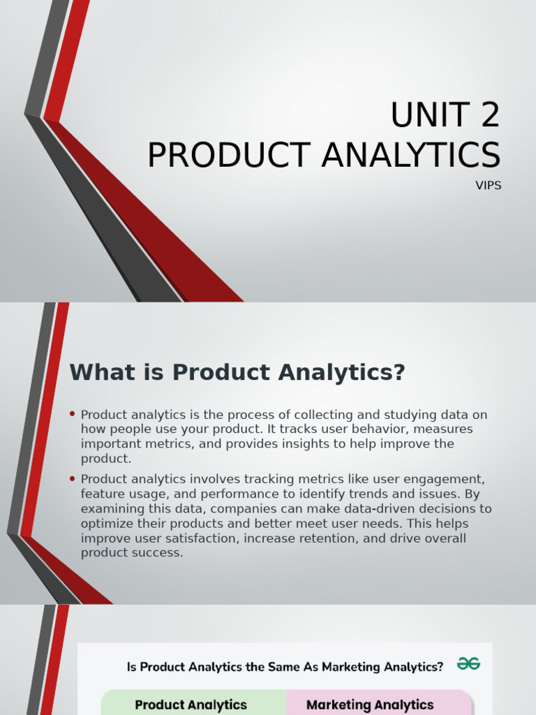 UNIT 2 - Product Analytics | PDF | Analytics | Usability
