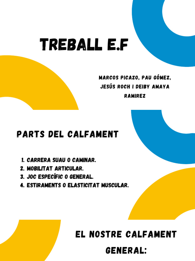 Treball E.F Calfament | PDF