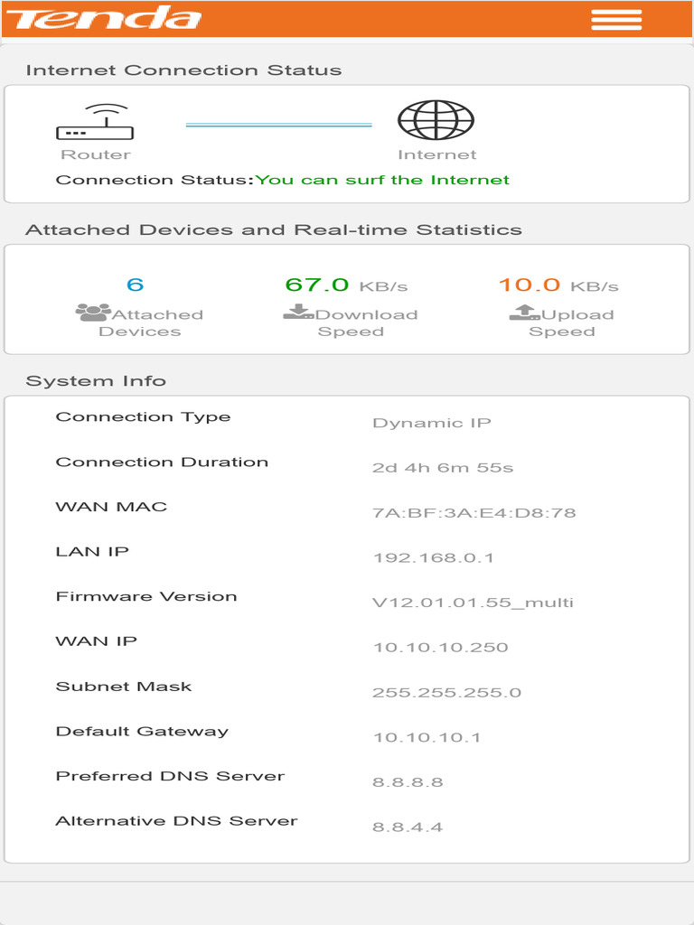 Tenda Wireless Router | PDF