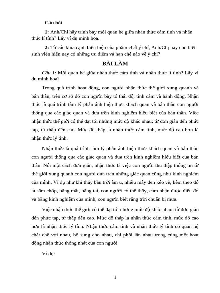 Tam Ly Hoc Dai Cuong | PDF