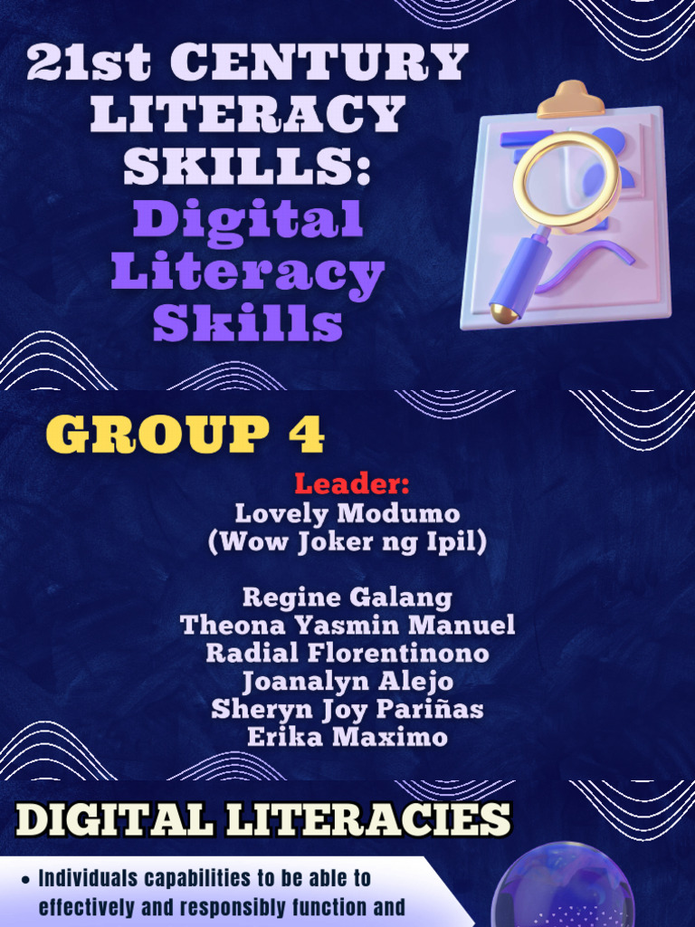 21st CENTURY LITERACY SKILLS Digital Literacy Skilkls (1) - Compressed ...