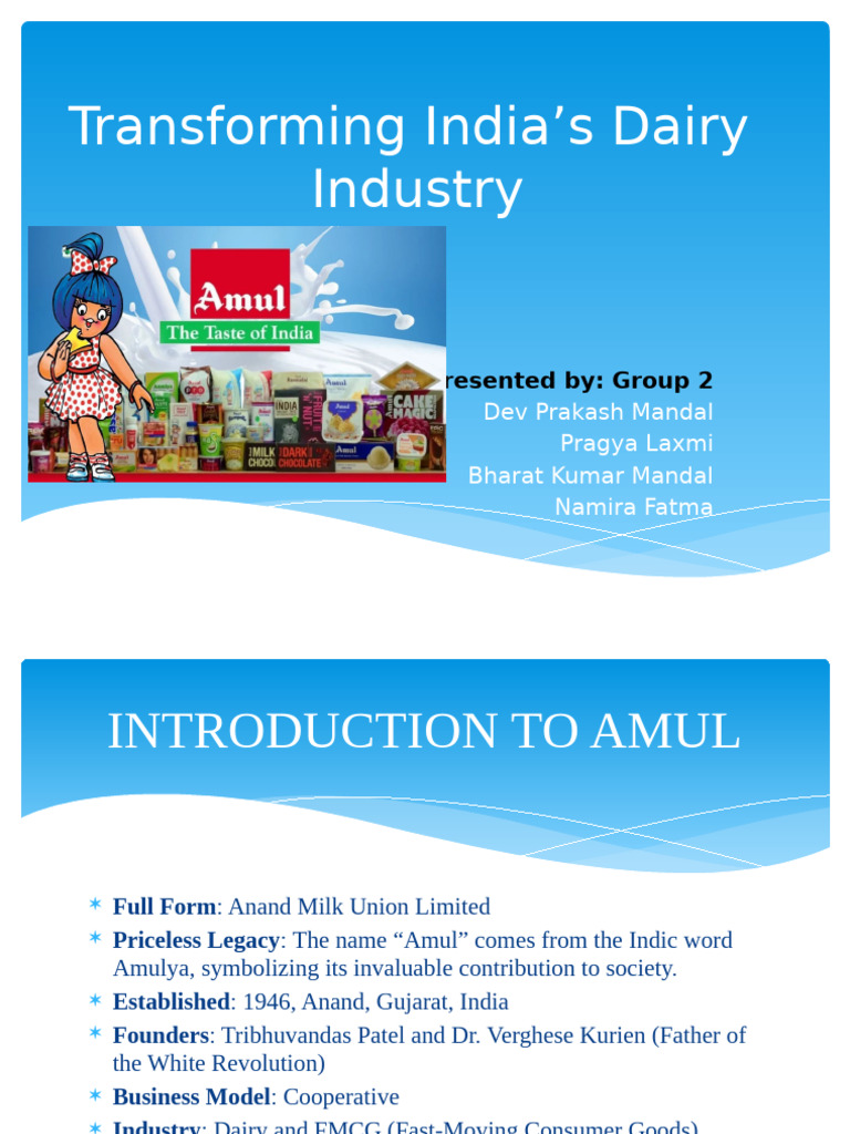 World's Best Supply Chain Company Amul | PDF | Dairy | Milk