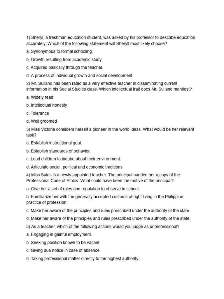 Prof Ed | PDF | Teachers | Emotions