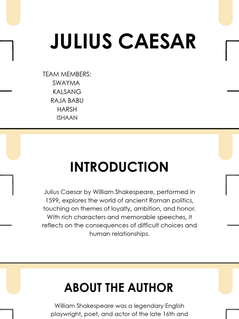 Additional English Presentation | PDF | Julius Caesar | William Shakespeare