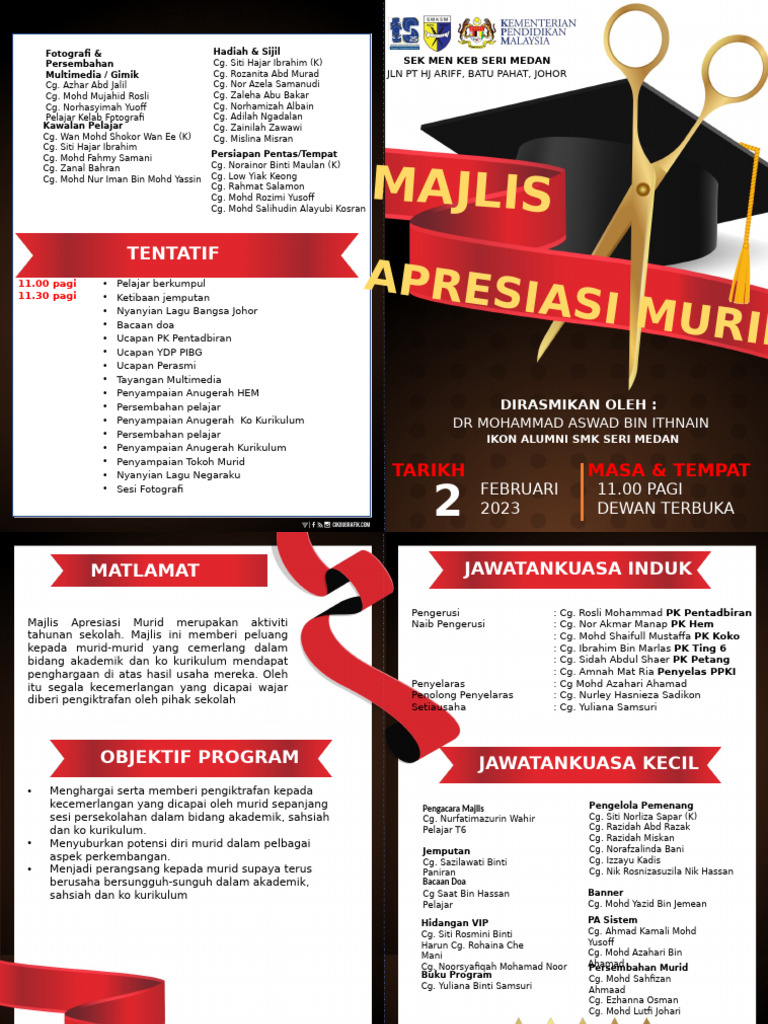 Buku Program Majlis Apresiasi 2022 2023 | PDF