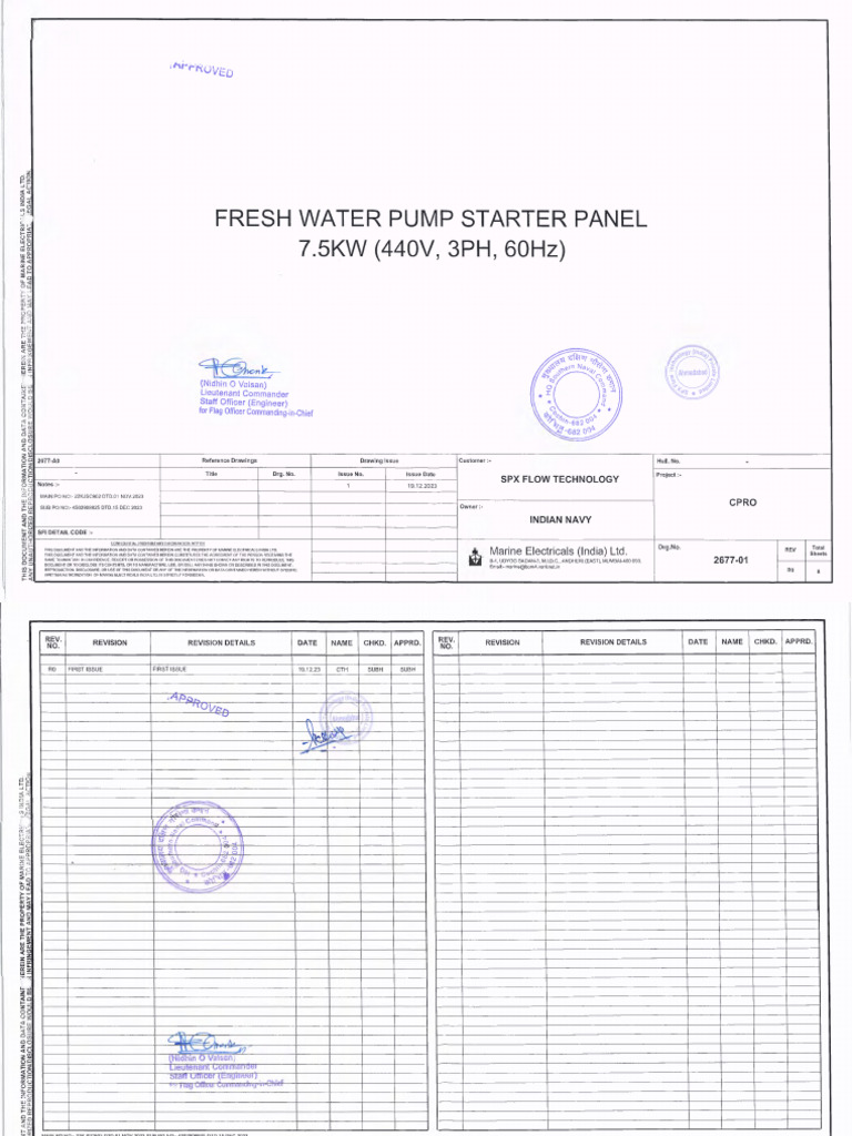 Upload 2677 Control Panel Approved Drawings | PDF