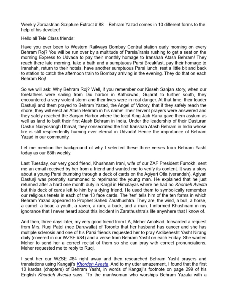 Behram Yazad | PDF | Zoroastrianism