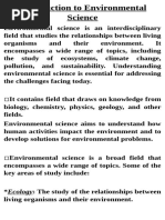Environmental Science Notes | PDF