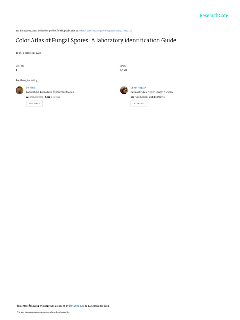 Fungal Spores Atlas - Flyer2 | PDF | Fungus | Mycology