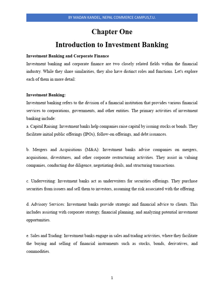 Investment Banking | PDF | Valuation (Finance) | Discounted Cash Flow