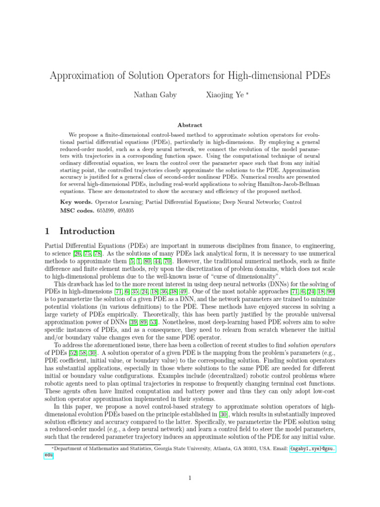 Approximation of Solution Operators For High-Dimensional Pdes | PDF | Partial Differential ...