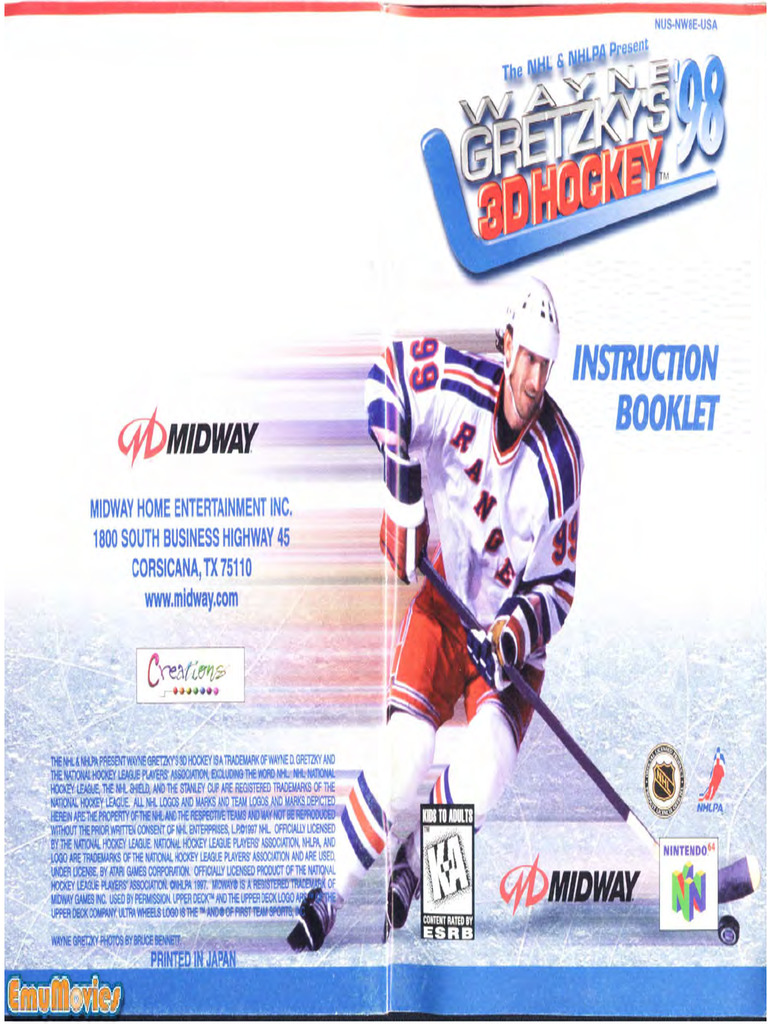 Wayne Gretzky's 3D Hockey '98 (USA) | PDF