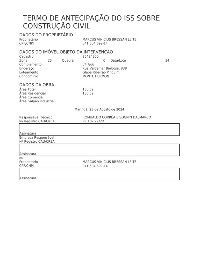 5 - Residencial-Marcus Leite - ISS | PDF