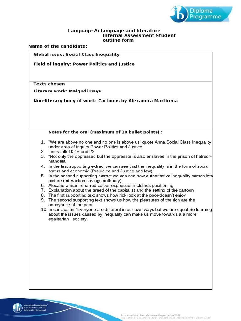 IO Outline Form | PDF