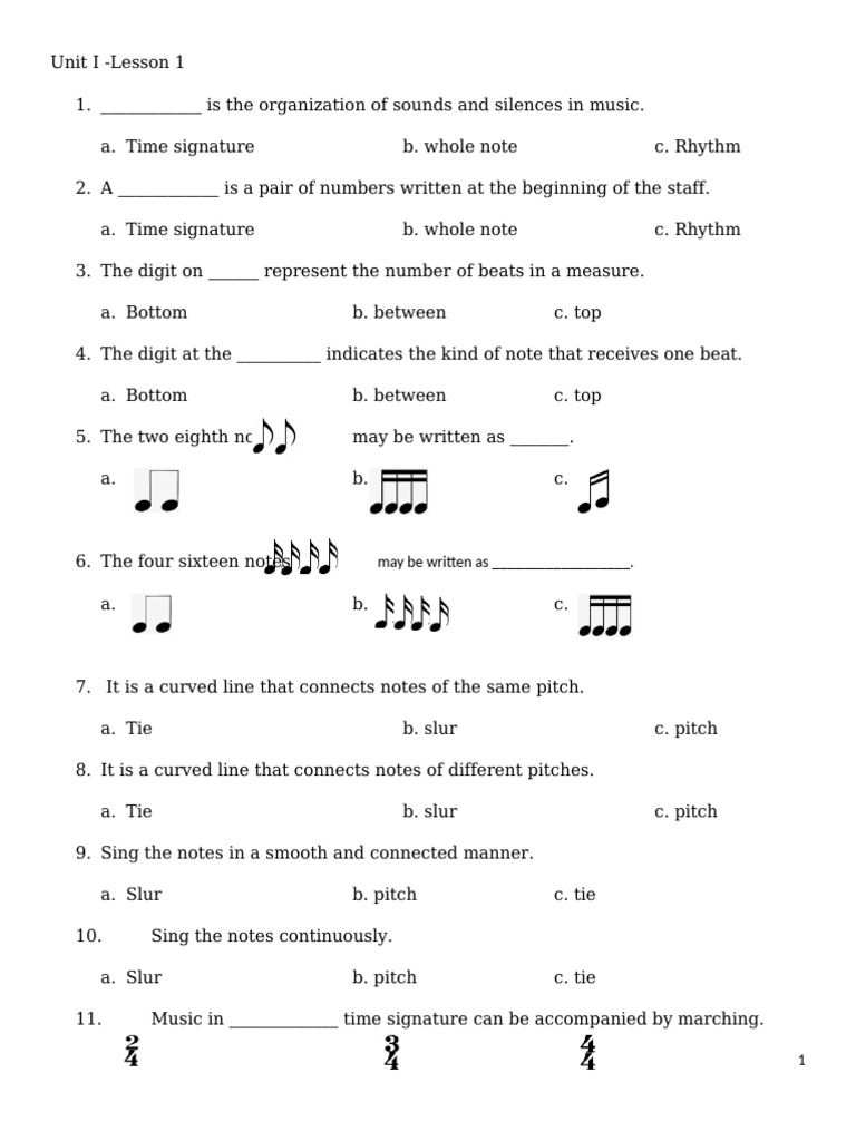 Mapeh 1 4 Pdf Tempo Clef