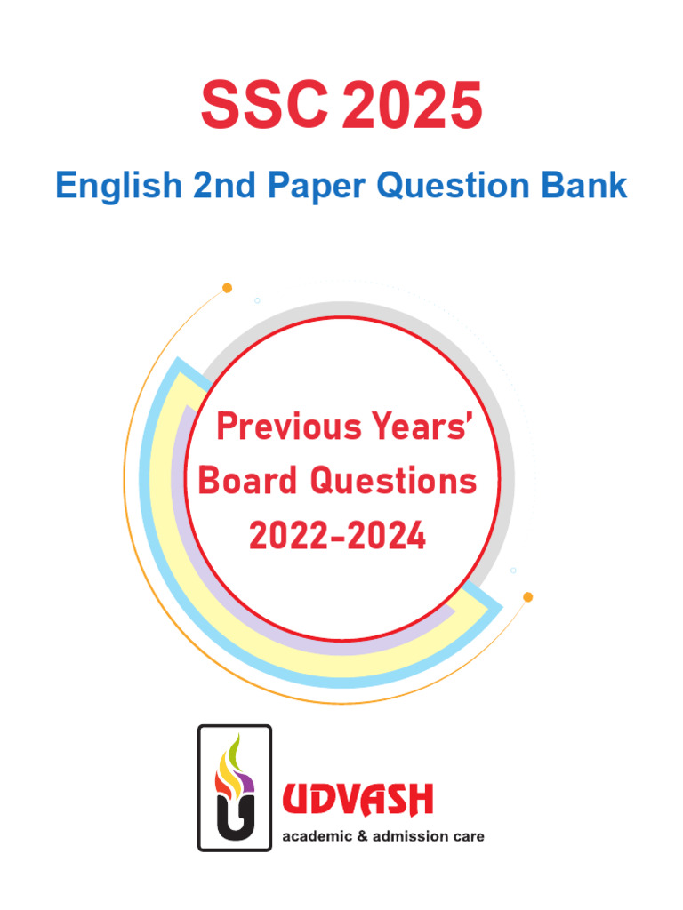 SSC 2025 English 2nd Paper Questions | PDF | Mosquito | Rain