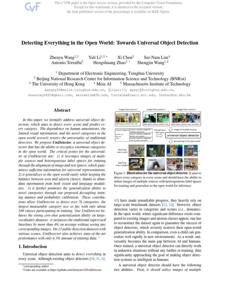 Wang Detecting Everything in The Open World Towards Universal Object Detection CVPR 2023 Paper ...