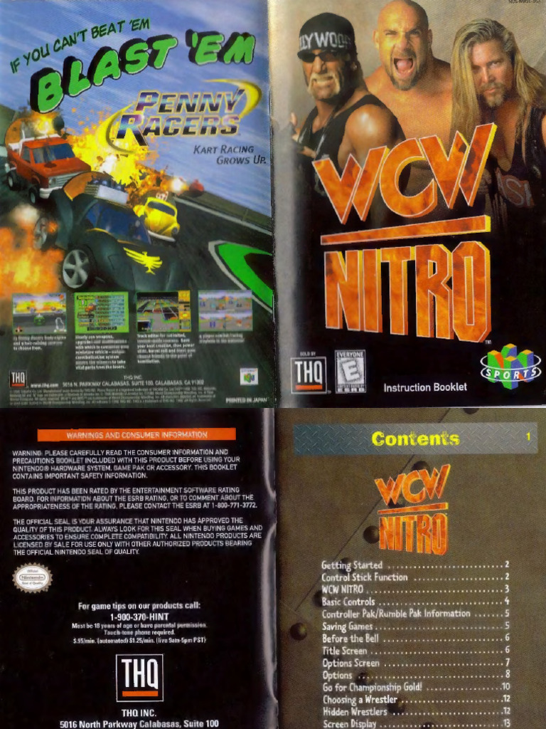 WCW Nitro (USA) | PDF | Wwe | American Professional Wrestling Promotions
