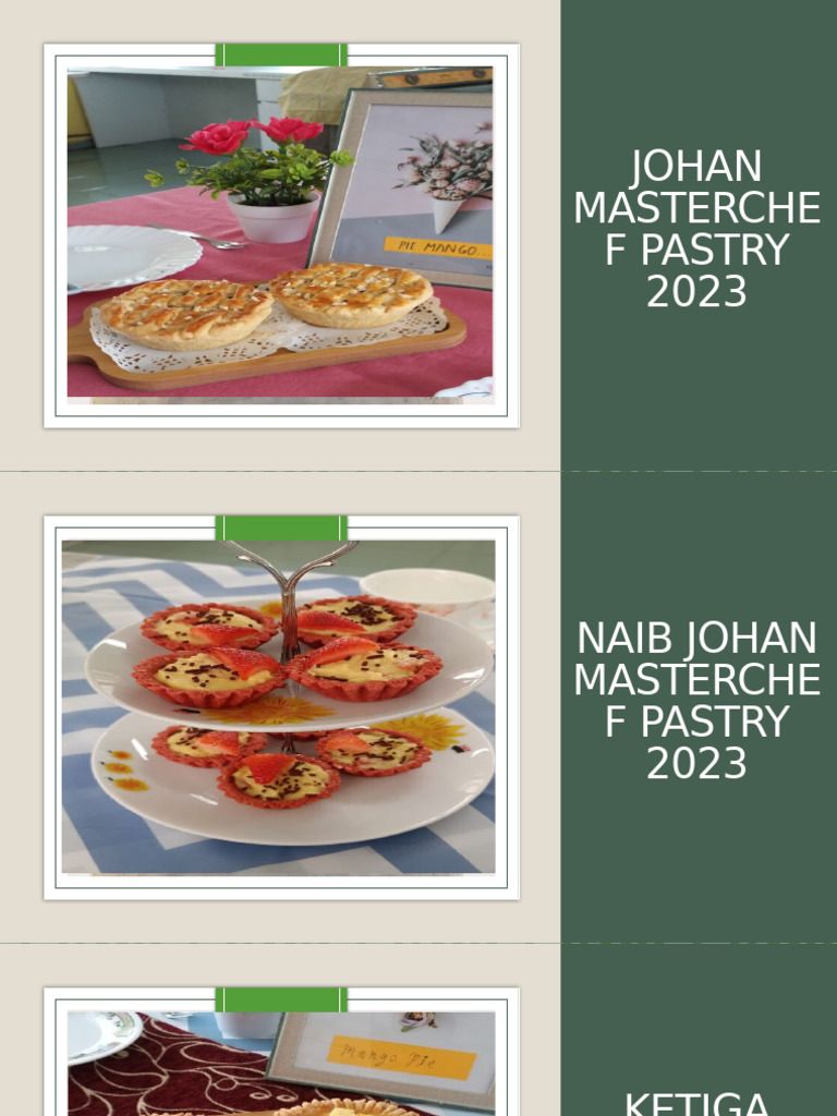 Johan Masterchef Pastry | PDF