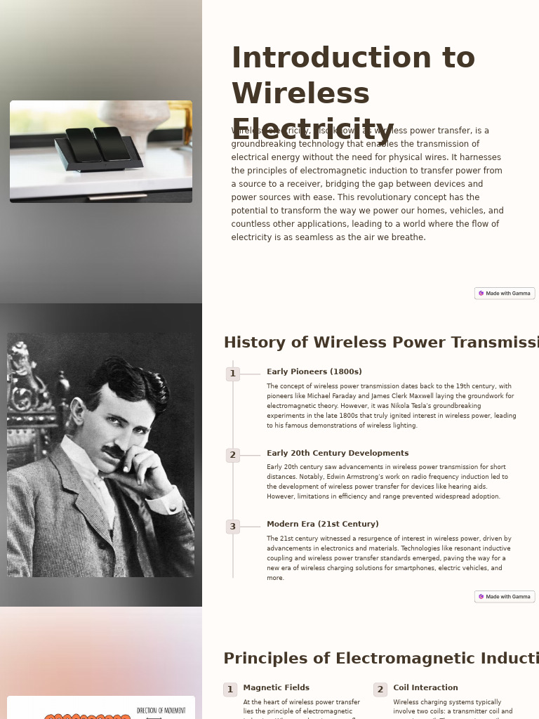 Introduction To Wireless Electricity | PDF | Inductance ...