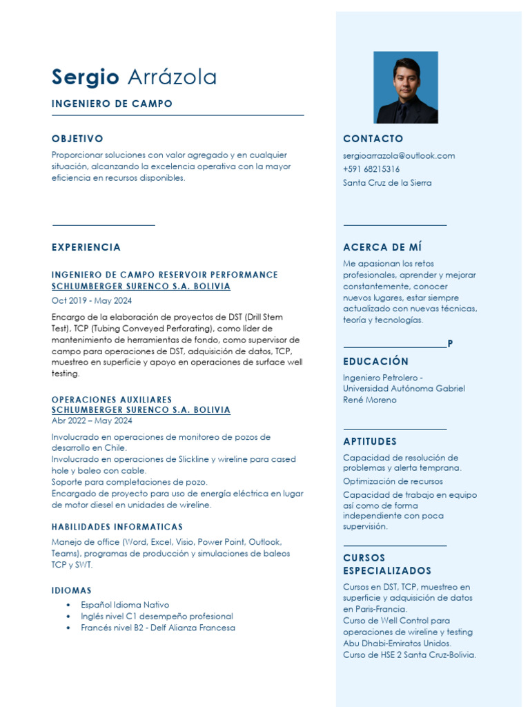 CV Sergio Arrazola | PDF | Software | Software de Microsoft